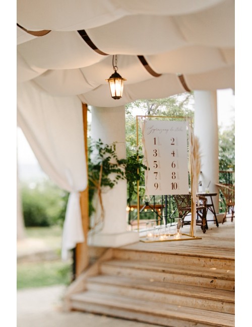 Plan stołów, tablica